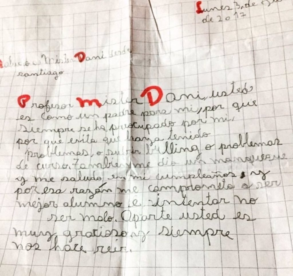 La emotiva carta de un estudiante a su maestro: Una lección de gratitud ...